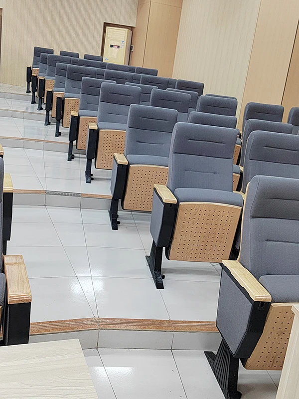 Government Report Hall Multimedia Staircase Classroom Chairs Solid Wood ...