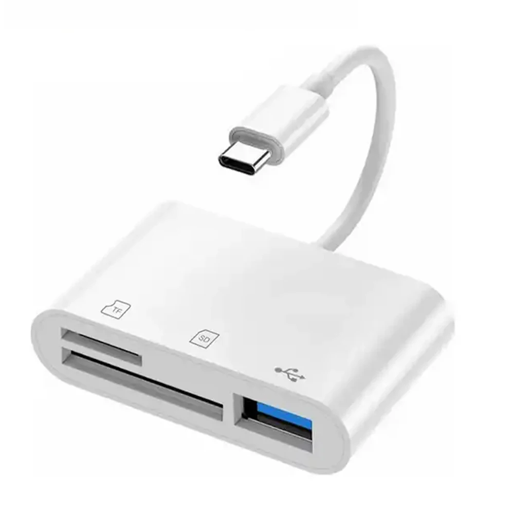 3 In 1 Sd Card Reader 30w Fast Charger Iphone 15 Ipad Plug And Play 2696