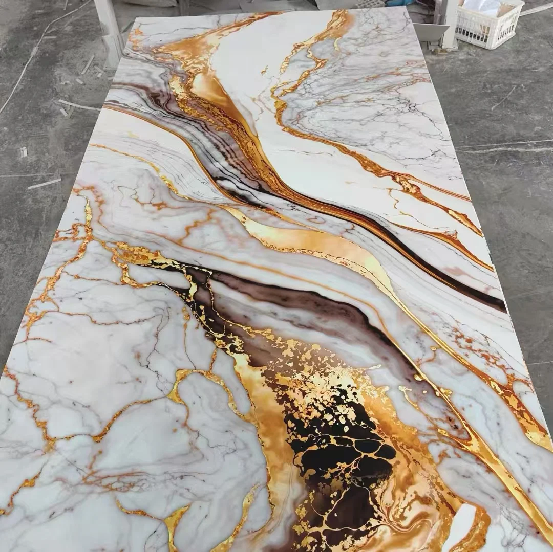 Waterproof Pvc Marmol Decorativo Carbon Slate Marble Wall Panel Board ...