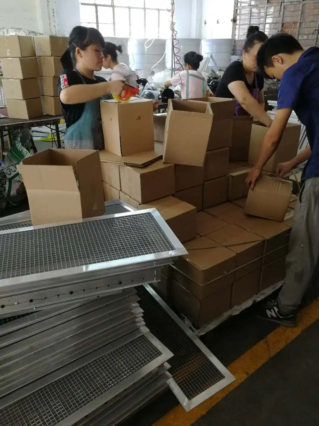 Aluminum Opposite Blades Damper Obd Air Volume Control Damper For Hvac ...