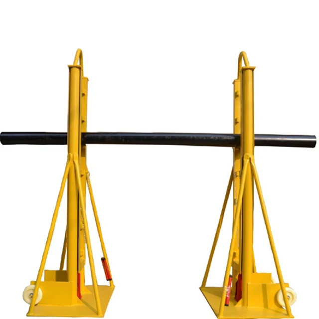 10ton Adjustable Hydraulic Cable Drum Stand - Measuring Wheel