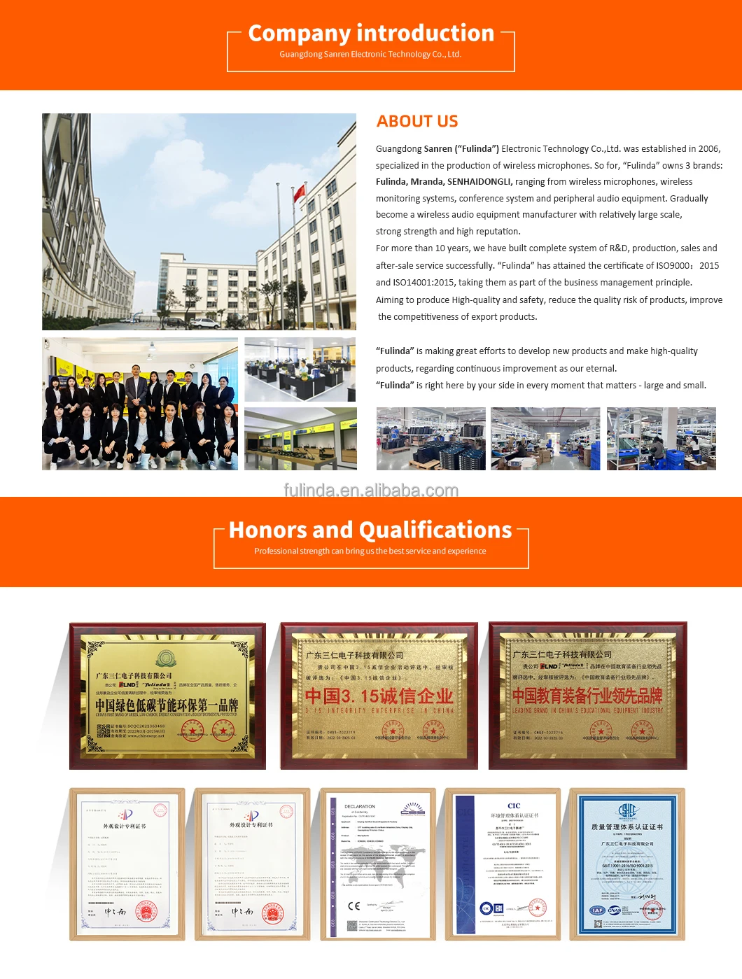 Fulinda SK-195 Professional True Diversity Wireless Microphone