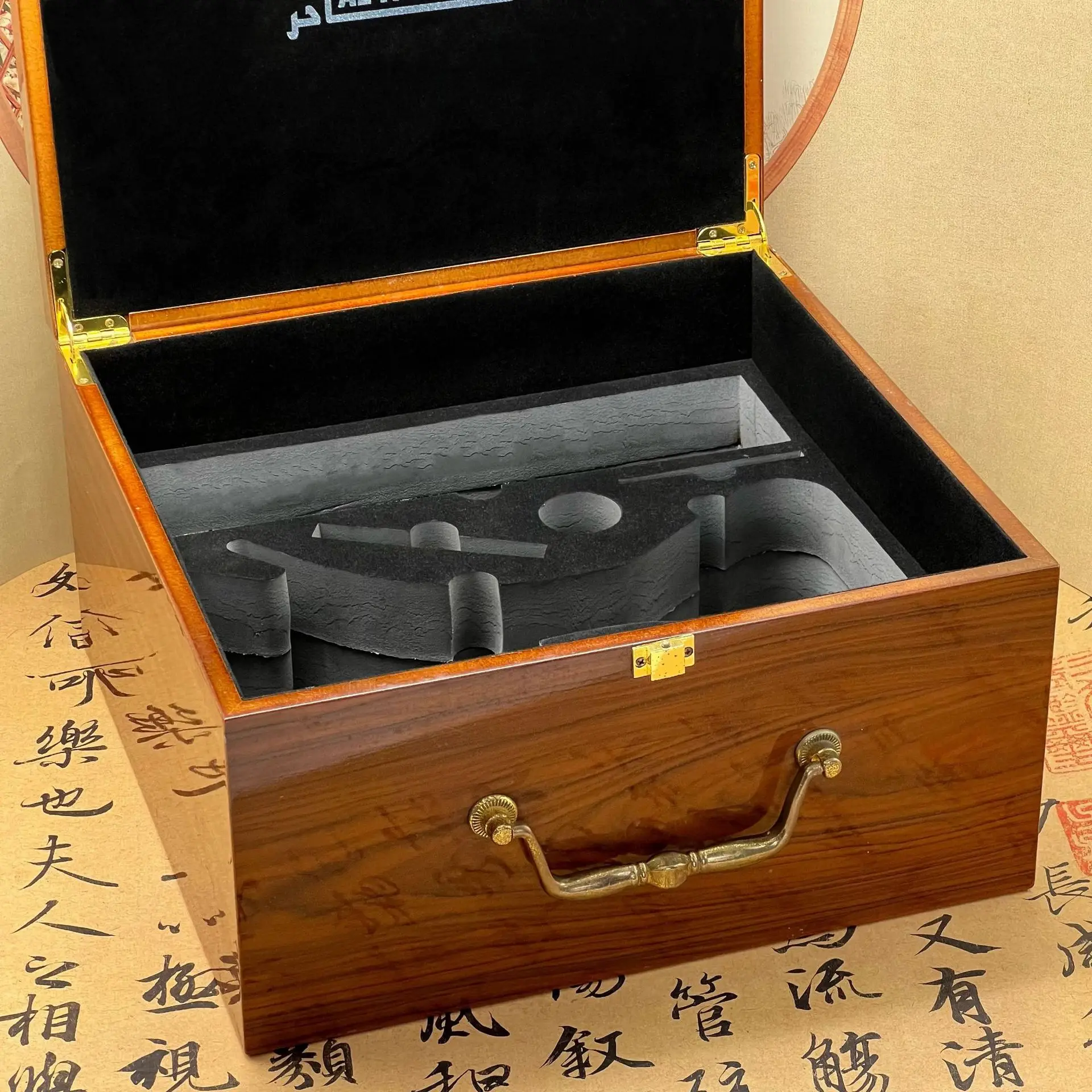 High End Customized Storage Wooden Gift Box Suitcase for Resin Craft ...