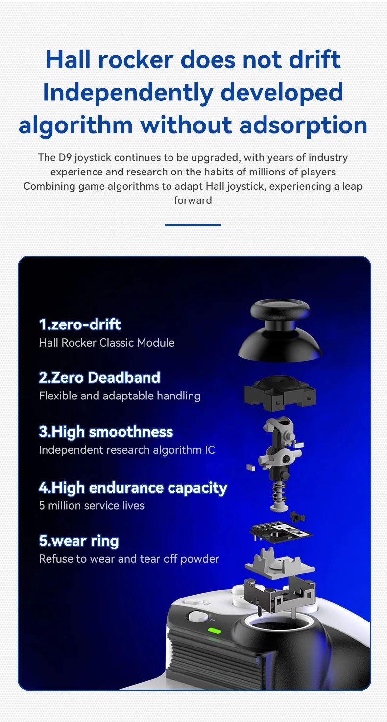 BSP D9 Mobile Phone Gamepad - Wireless Joystick for Android & IOS