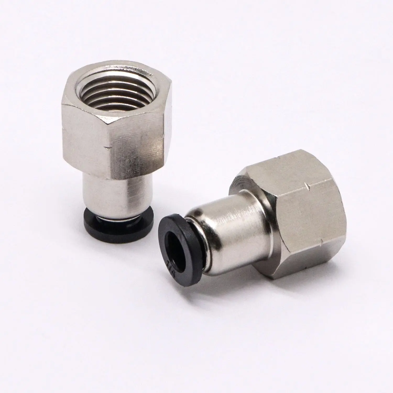 Pcf 6 Mm Female Straight Plastic Quick Connect Pneumatic Fitting ...