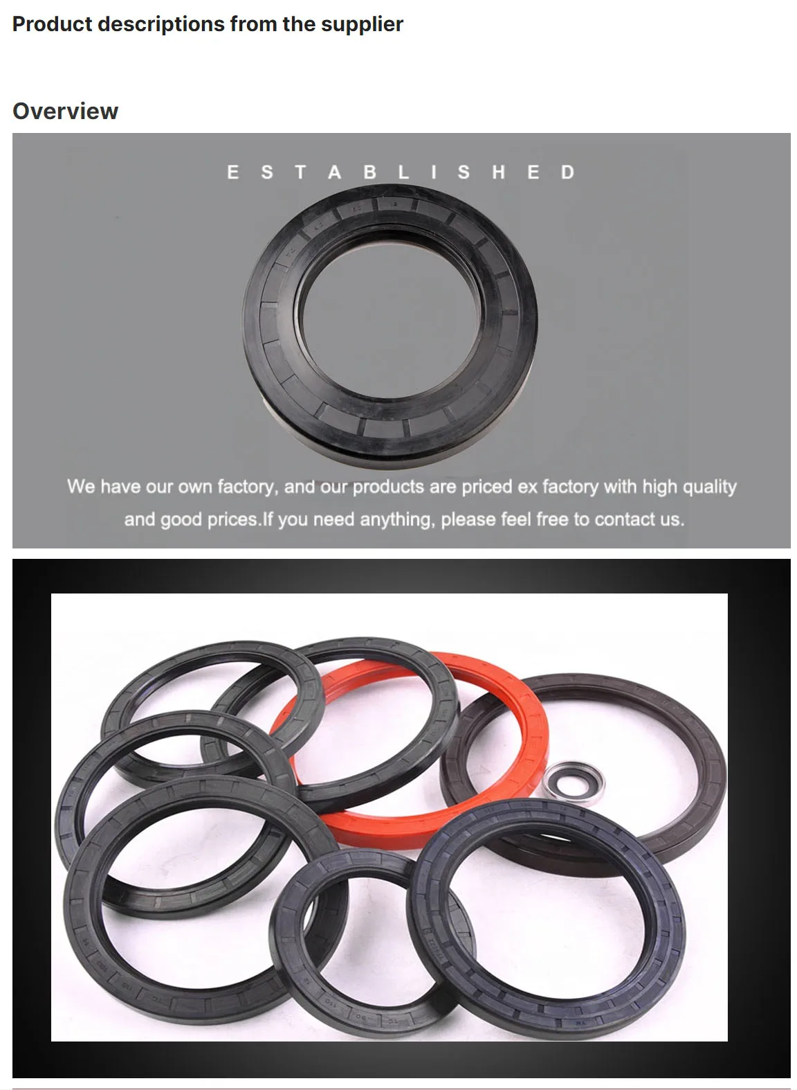 V Packing Seal Set Fabric NBR FKM Rubber Rod Packing V Ring Seal ...