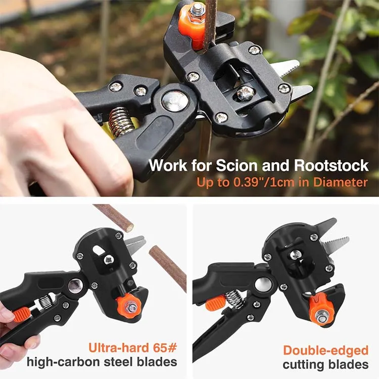 Garden Grafting Set 2 In 1 Pruning Shears & Grafting Knife Vine Fruit ...