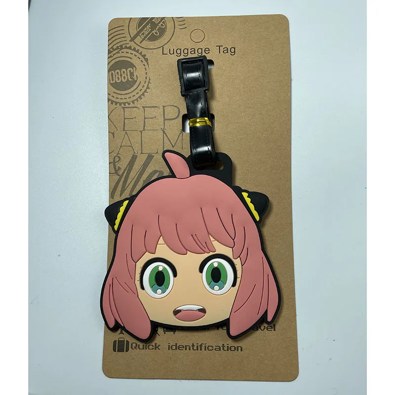 Anime Chainsaw Man Spy X Family Cartoon Silicone Luggage Tag Cute Tags ...