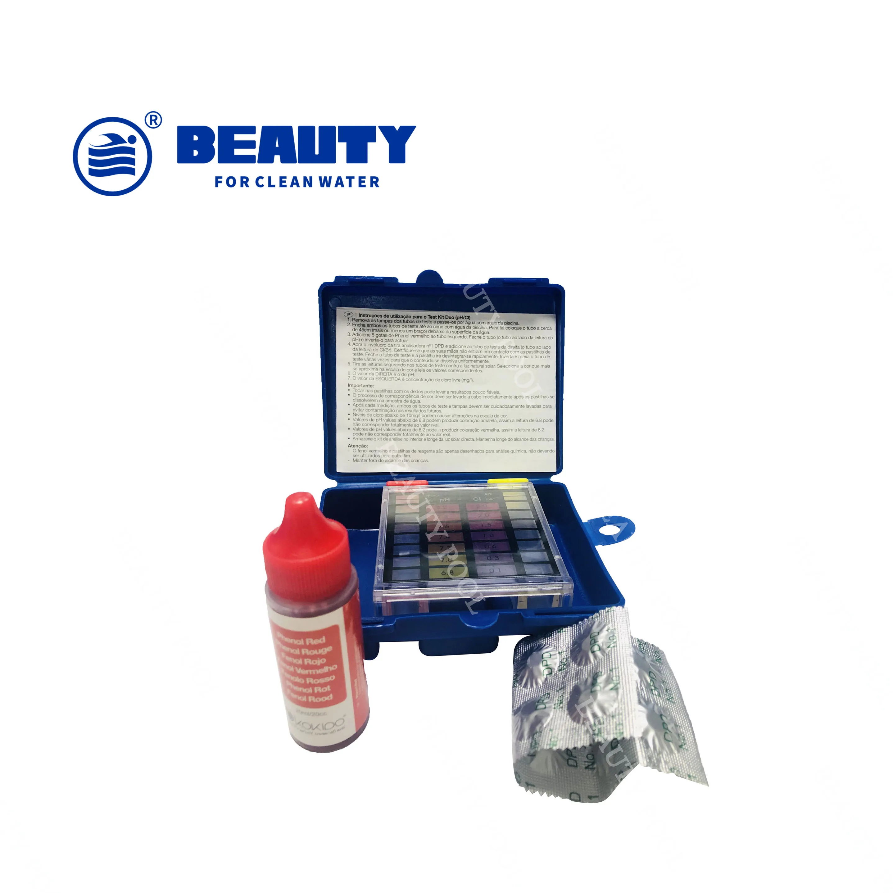 Swimming Pool Spa Water Chemical Test Kit For Chlorine And Ph Test (2 ...