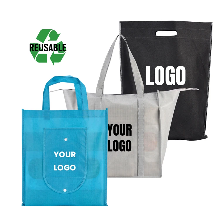 Custom Printed Reusable Eco Foldable Laminated Non Woven Packing ...