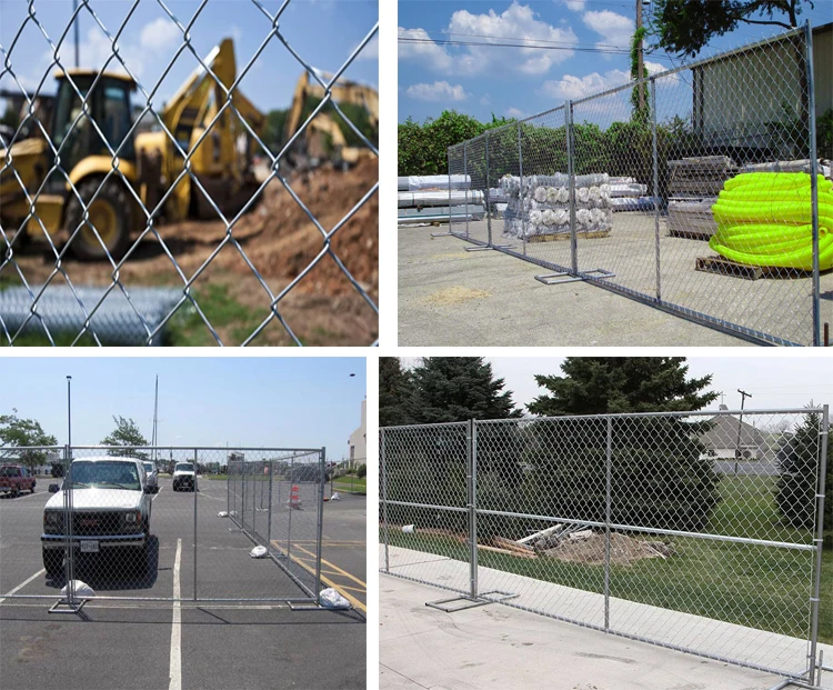 4ft 5ft 6ft 8ft Farm Field Hot Dipped Galvanized Temporary Chain Link ...