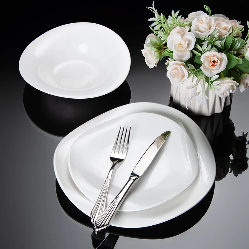 Jinqiangyi Horeca Dishes & Plates Tableware Nordic White Ceramic Soup ...