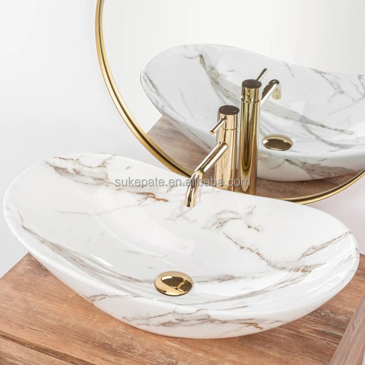 European Small White Sink - Perfect for Modern Bathrooms