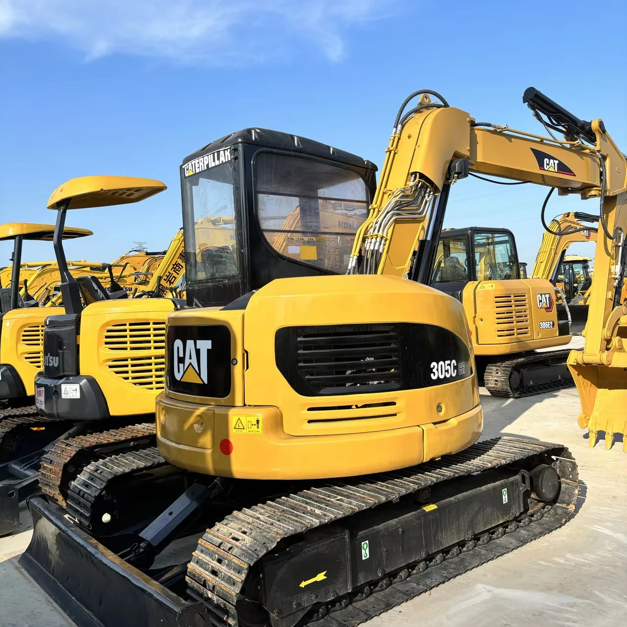 used crawler cat 305 mini excavators low price 5 ton small mini used ...