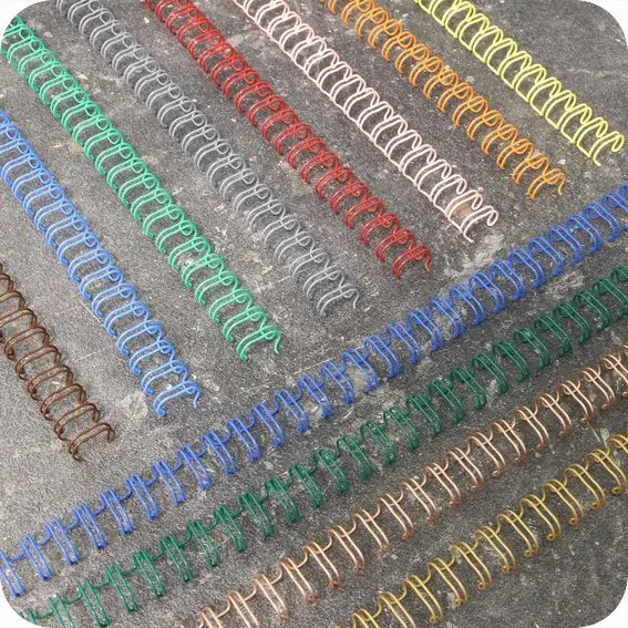 Double Loop Spiral Binding Wire Twin Ring Wire-o For Notebook Binding ...