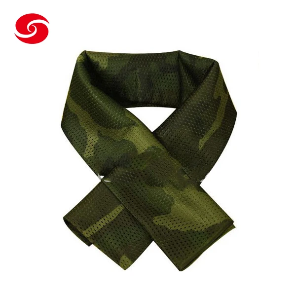 100% Polyester Camouflage Shemagh Tactical Combat Camo Mesh Scarf ...
