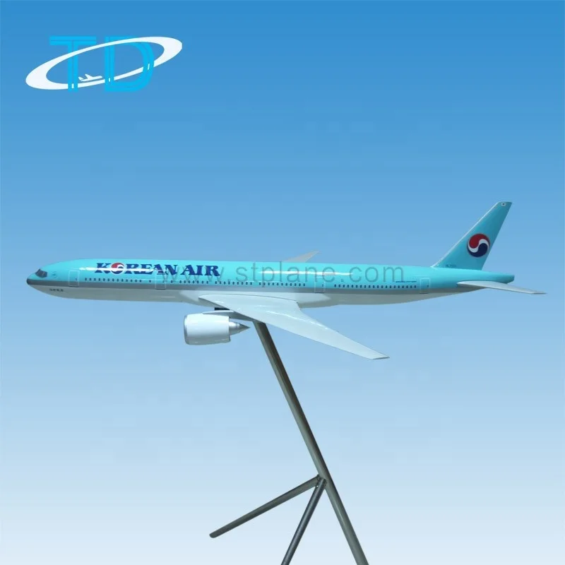 Korean Air 127cm B777 Model Large Scale Model Airplane For Promotion ...