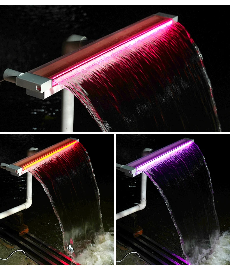 Garden Swimming Pool Cascade Water Blade Wall Spillway