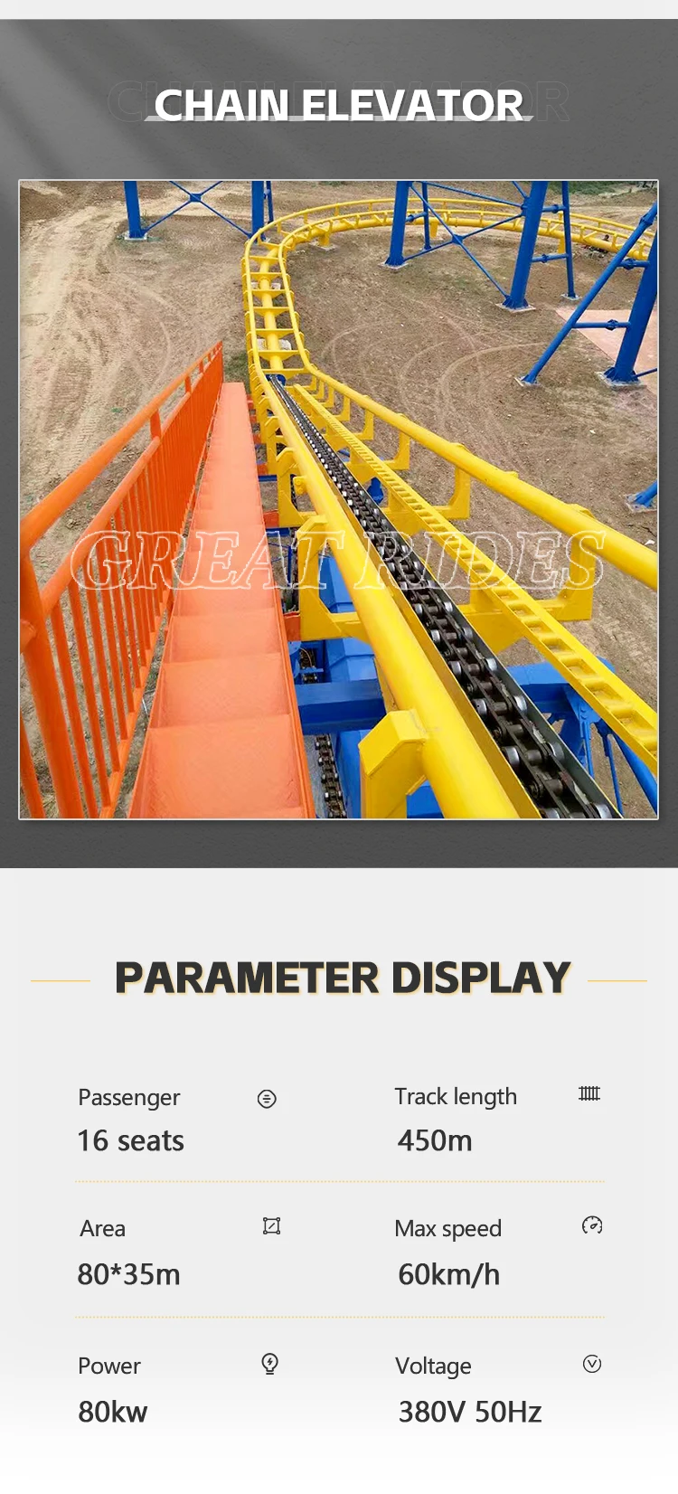 Thrilling Amusement Park Rides - Medium 3 Loops Roller Coaster