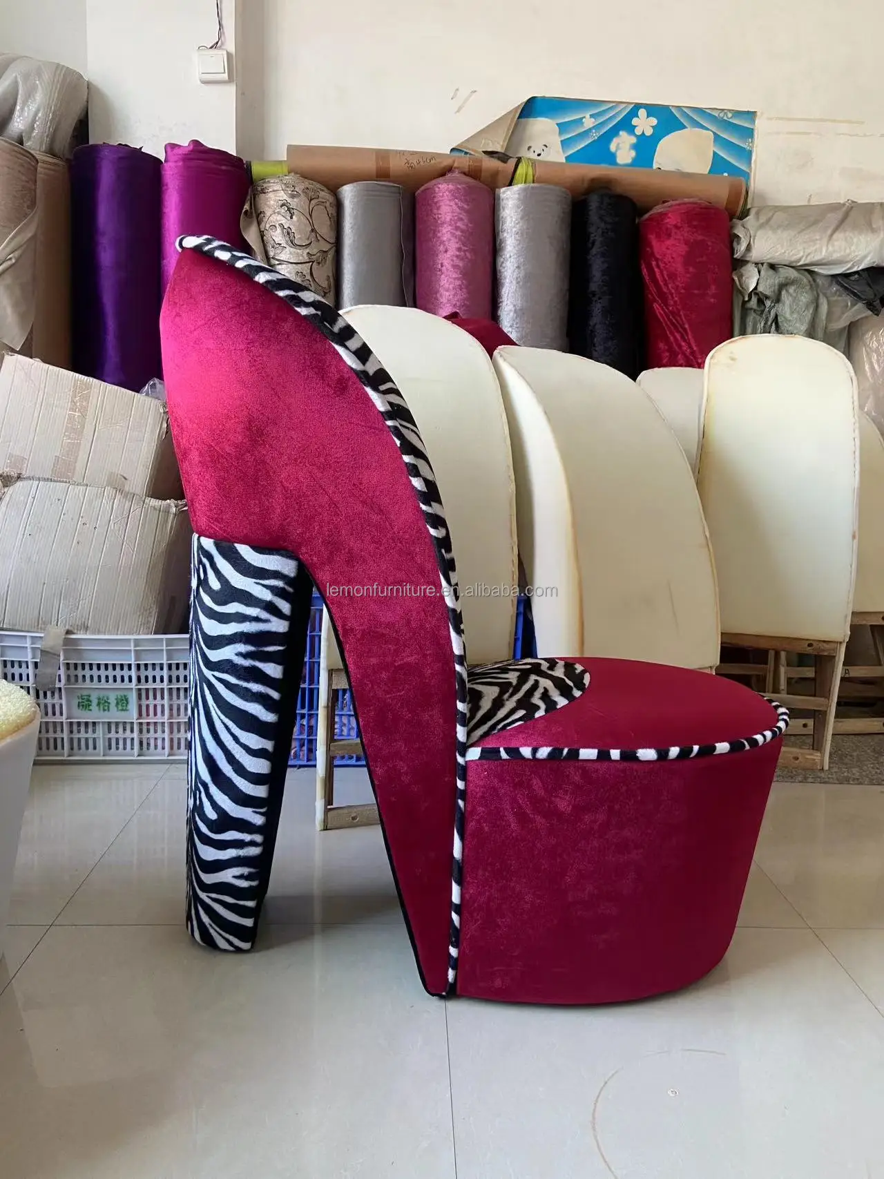 Modern Creative High Heel Shoe Lounge Chair for Home, Office, and ...