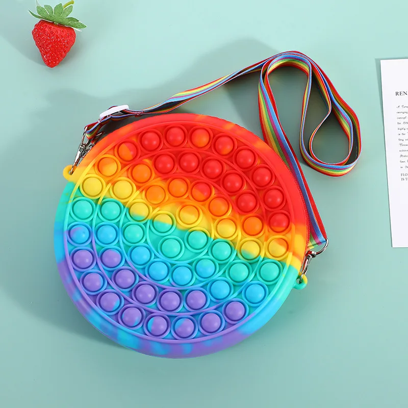 Cute Popit Coin Purse Wallet with Zipper Closure Fidget Sensory Push ...