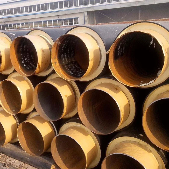 Pre Insulated Pipe Gi Spiral Wound Cladding Polyurethane Foam ...