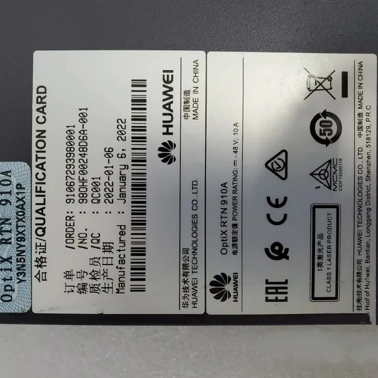 RTN910A Main Control Board - IP Microwave Indoor IDU Unit