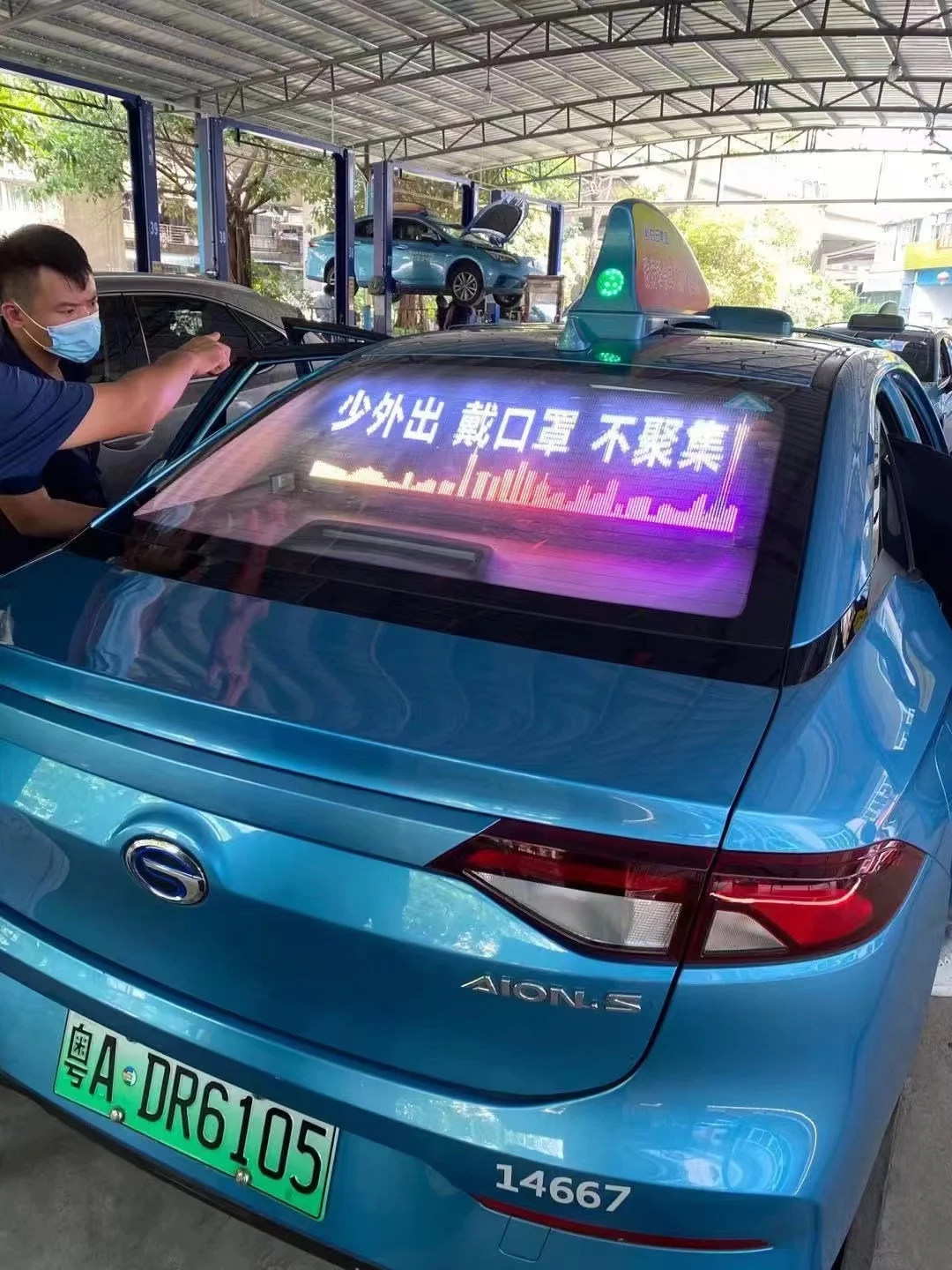 Car Side Window/rear Window Led Digital Display P2.6-5.2 Taxi Window ...