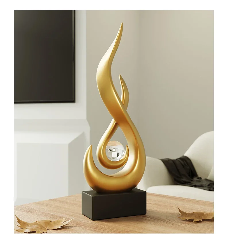 Flame Statue - Abstract Living Room Decorations