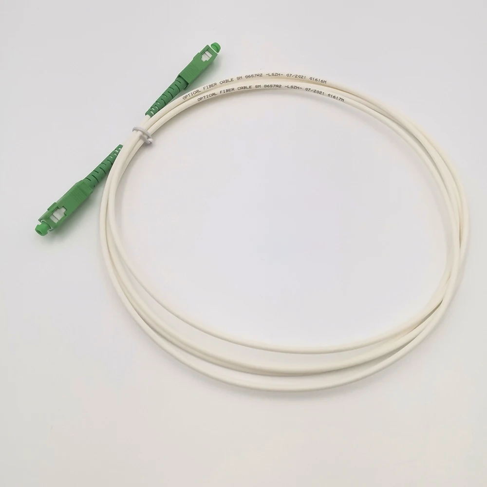 G657A2 Fiber Optic Patch Cord - 3.5m, 4m Clear Garter SC/APC