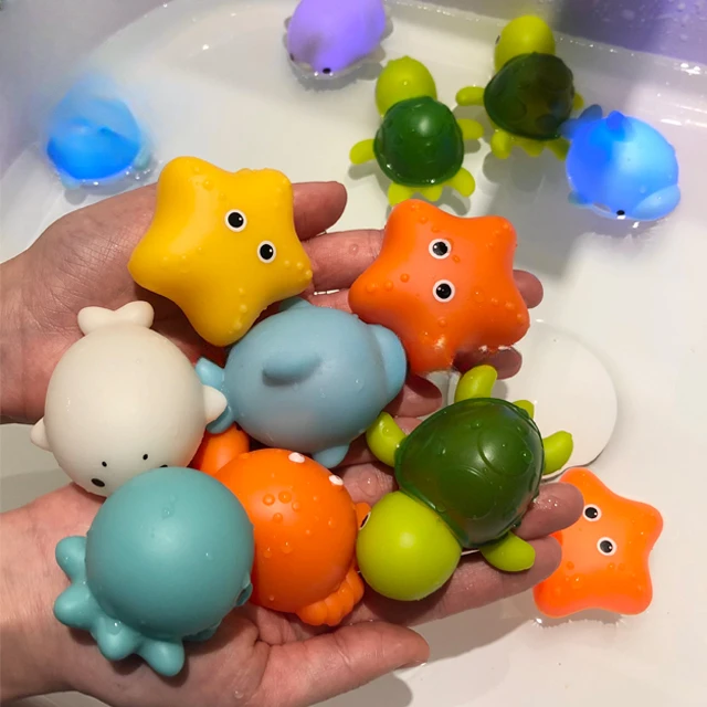 New Fishing Game Funny Glow Magnetic Luminous Toy Fishing Bath Toy For ...