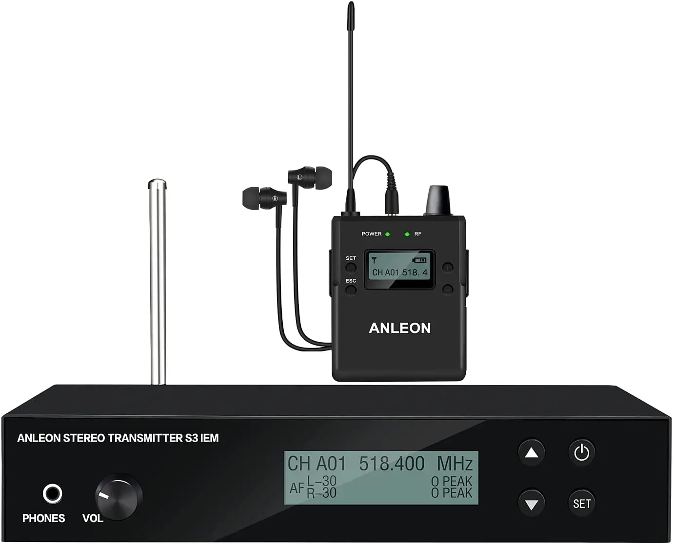 ANLEON S3 Wireless in-Ear Monitor Amplifier for Musicians