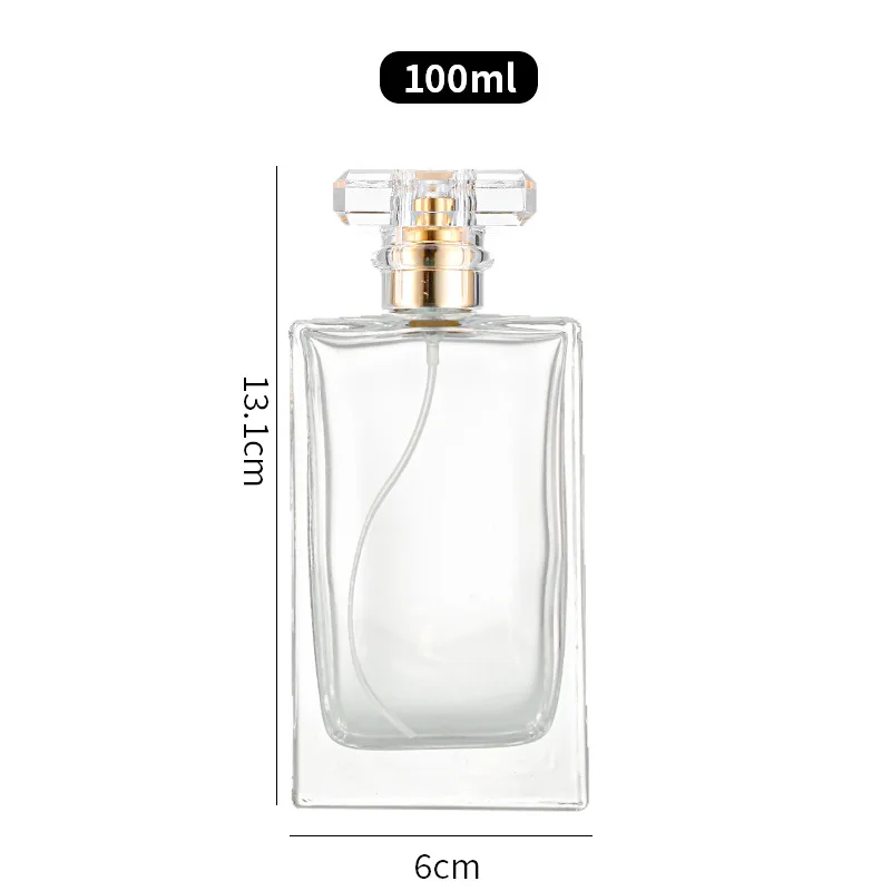 Homay Packaging 100ml square Shaped Exquisite Perfume Bottle with Pump ...