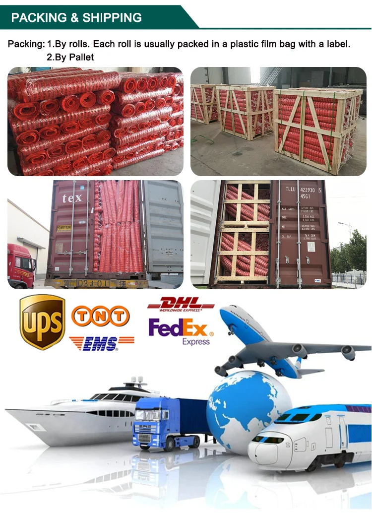 High Density Soft Portable Safety Net Orange Security Mesh Plastic ...