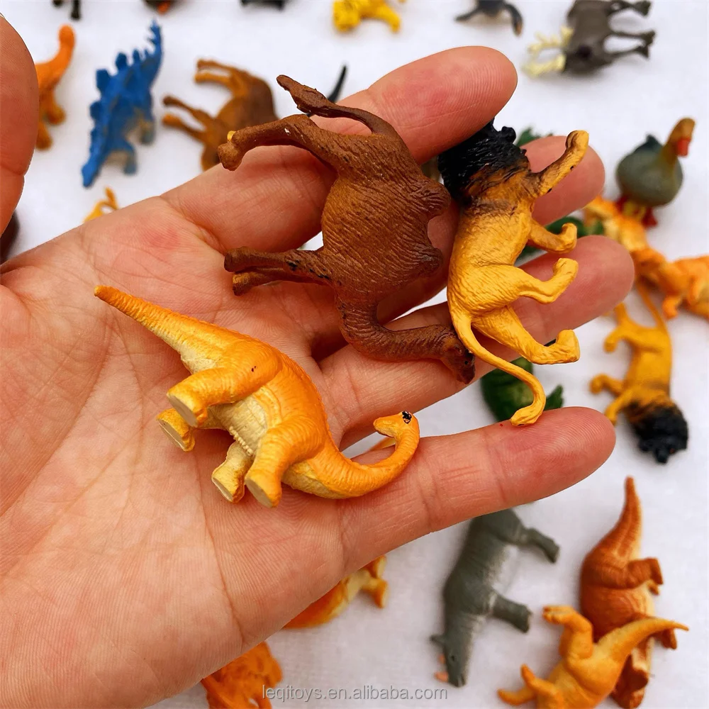 Small Colorful Toy Wild Animals Character Figure Fun Toys Assorted ...
