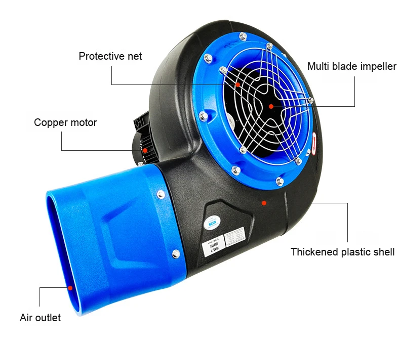 Large Air Volume Plastic Waterproof Centrifugal Blower Fan for Car Wash Use
