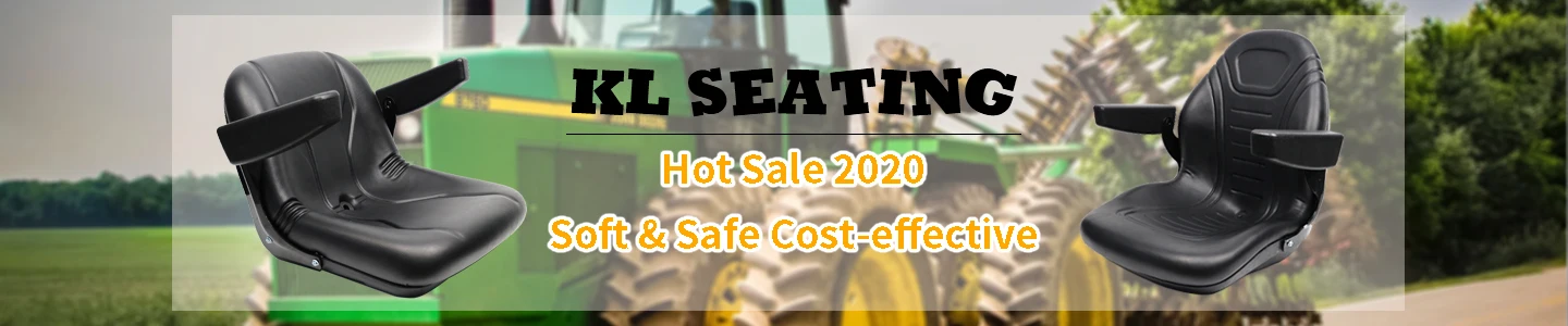 KL Seating New Design Black PVC Farm Tractor Seat