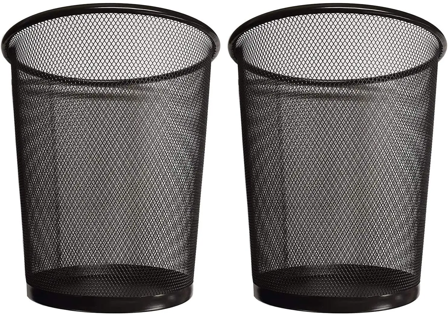 Small Dustbin Mesh Trash Cans Office Metal Wire Wastebaskets Recycling ...