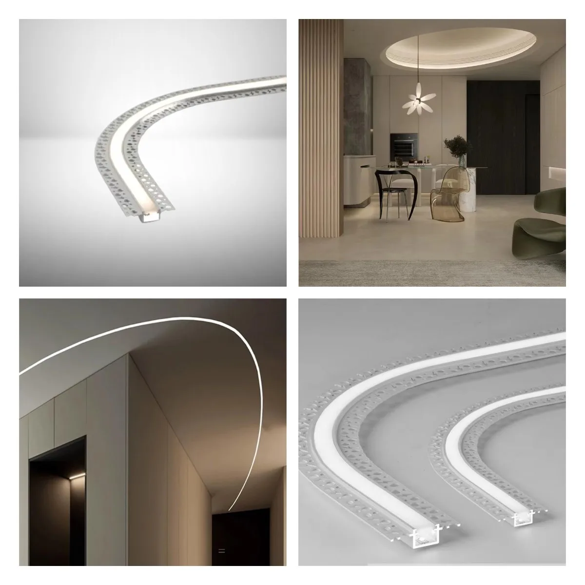 Gypsum Wall LED Strip Lighting - Flexible & Customizable