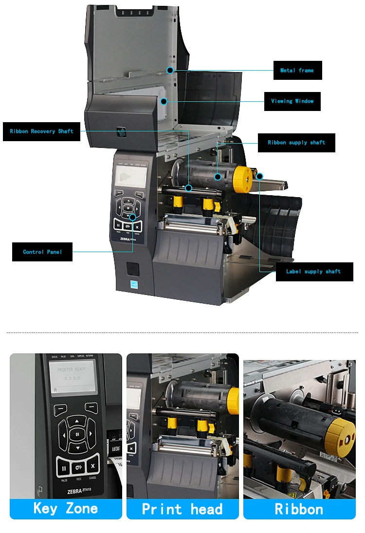 Zebra ZT411 600dpi RFID Barcode Printer - High Performance