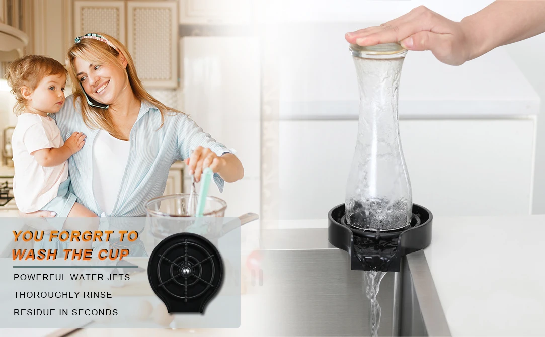 Highly Acclaimed Stainless Steel Glass Rinser Automatic Cup Washer Sink ...