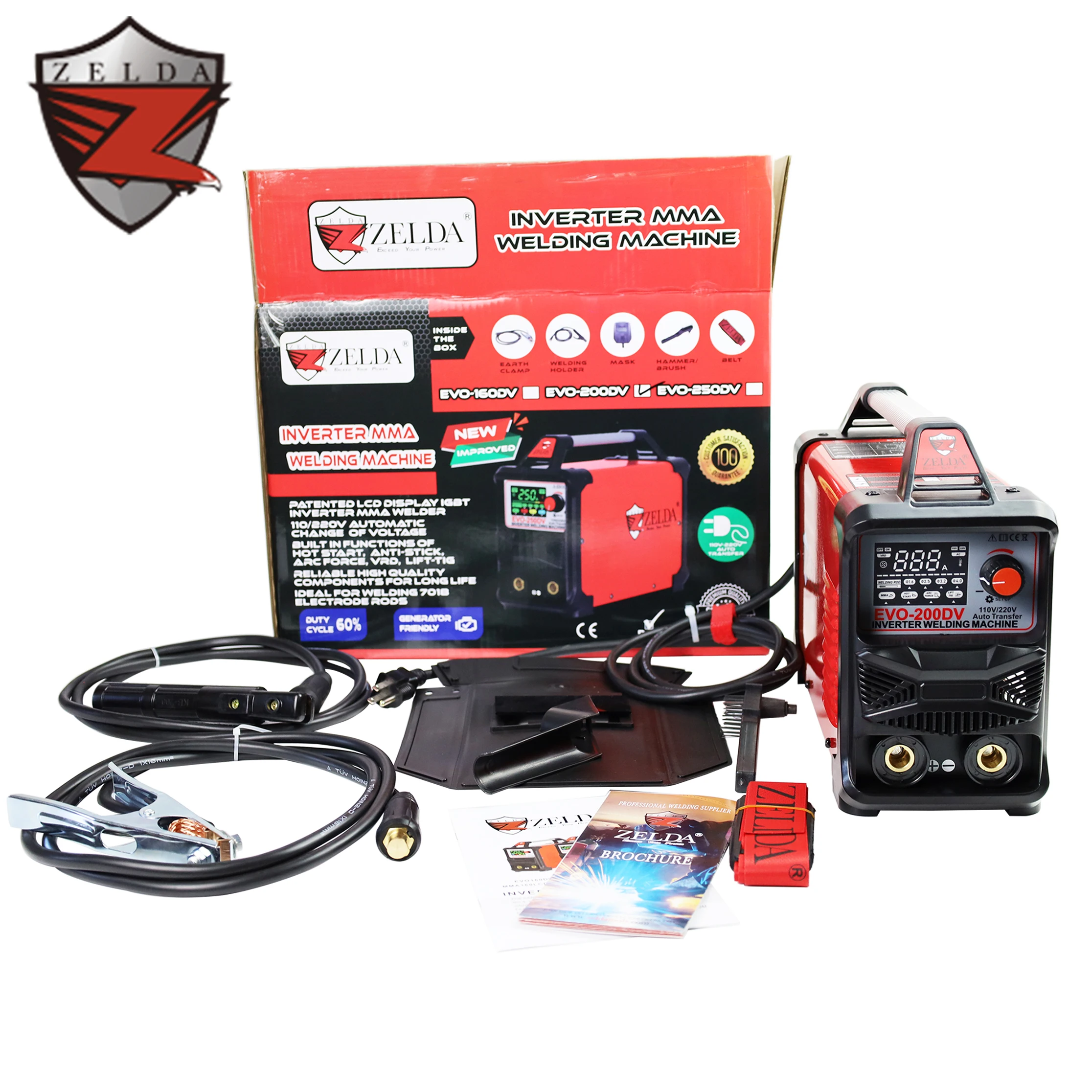 Zelda 200amp IGBT Type Portable Welding Machine Mini Electronic Manual ...