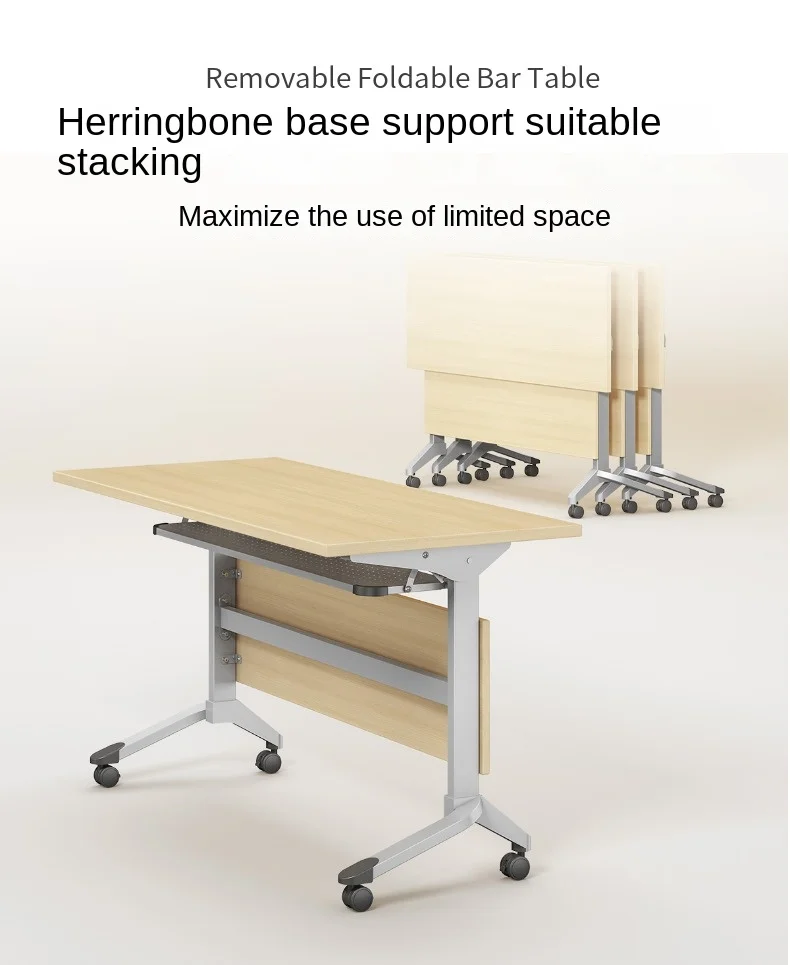 Office Training Desk Laptop Folding Table Foldable Training Table With Wheels - Buy Folding ...