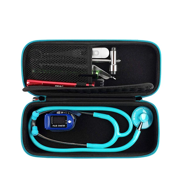 Portable Hard Eva Stethoscope Carrying Case With Mesh Pockets Medical ...