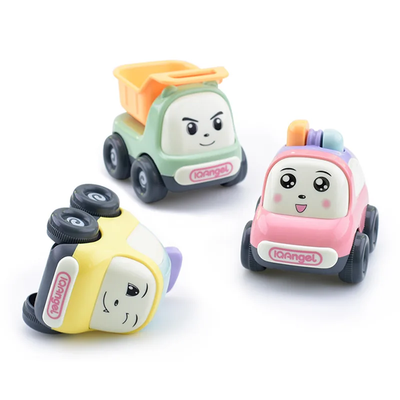 Colorful Mini Toy Cars for Kids - Cute Plastic Vehicle