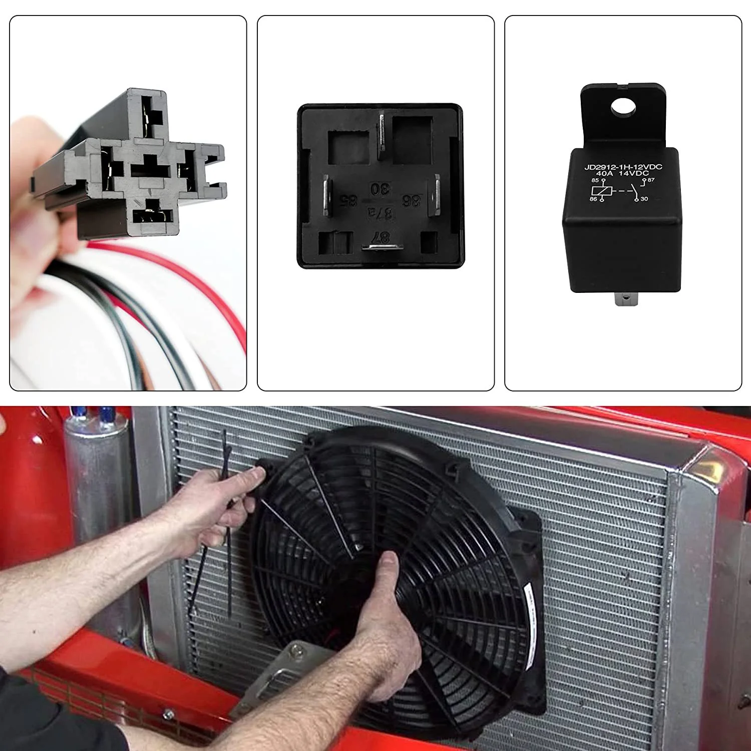 Dual Electric Fan Wiring Kit Dual Electric Fan Relay Kit with ...