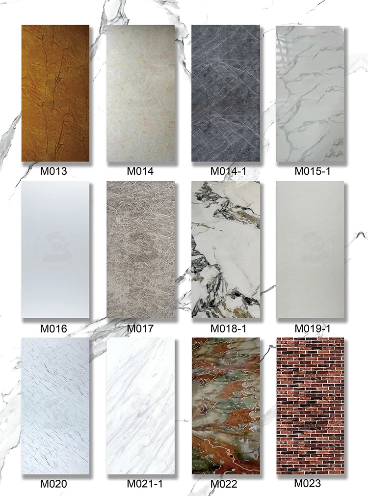 1220*2440mm Waterproof PVC Shower Wall Panels Interior Decorative UV ...