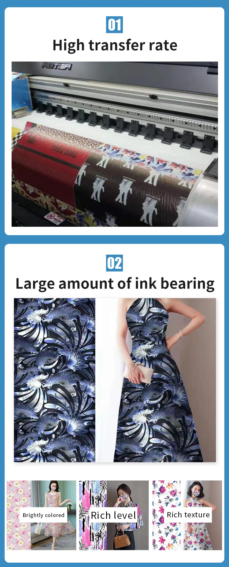 Subli A4/a3/roll Transfer Sublimation Paper For Mugs & T-shirts Sublimation Paper For Dark ...