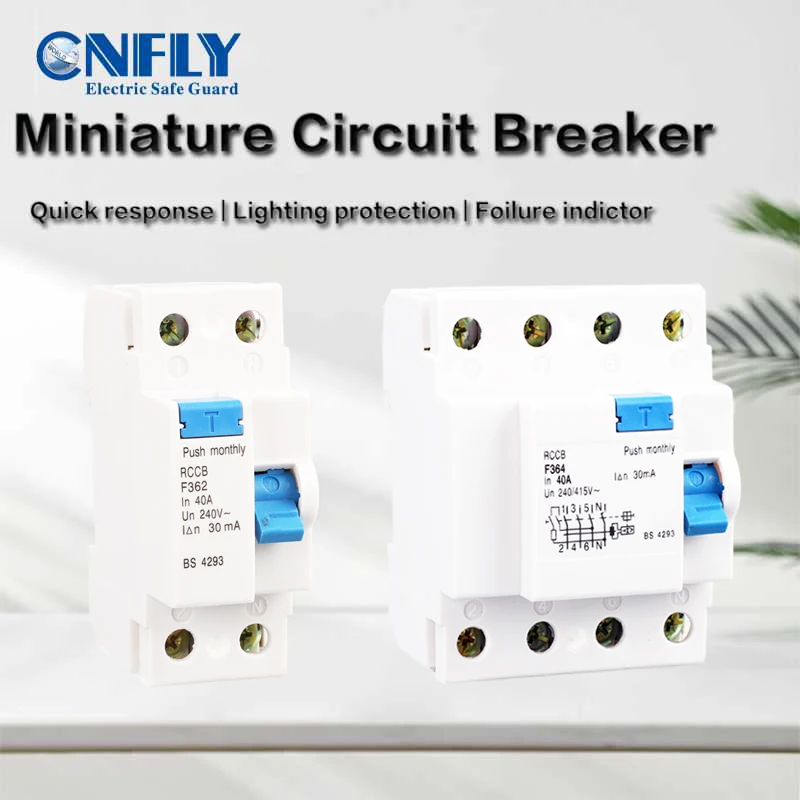 F360 Series Miniature Circuit Breakers 2p/4p Residual Current ...