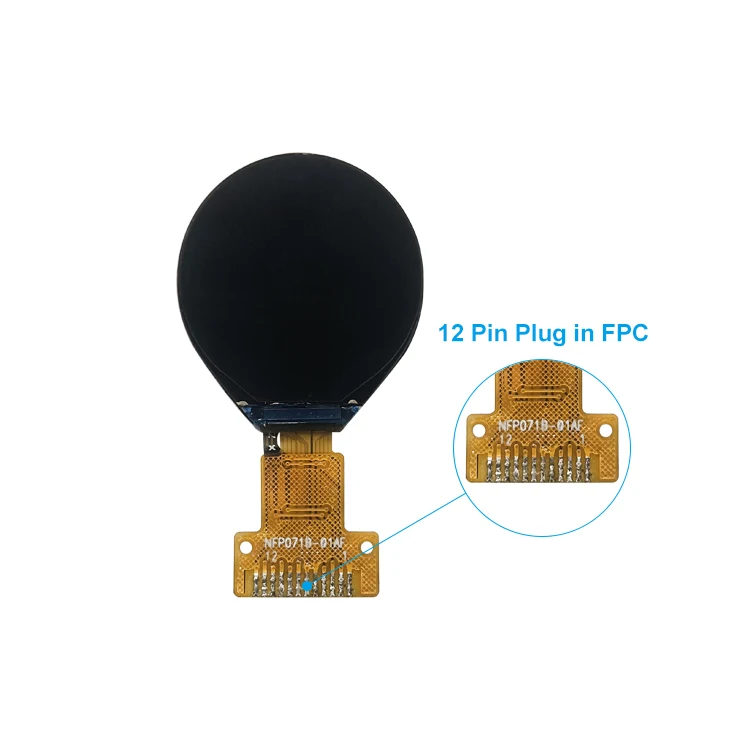 Smallest Round LCD Display - 0.71 Inch 160*160 SPI Screen
